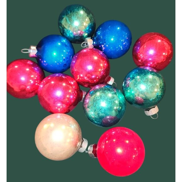 Shiny Brite | Holiday | Vintage Shiny Brite Unbranded Glass Christmas ...